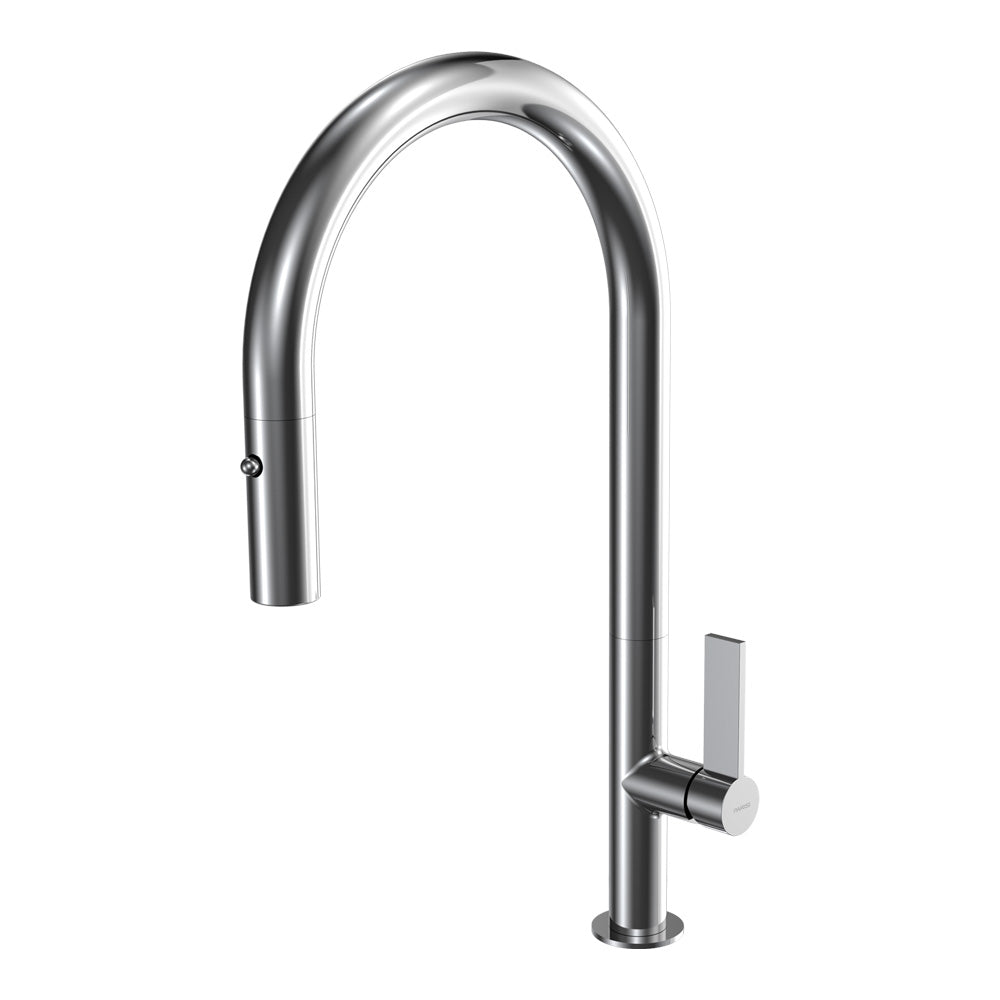 Ergo 30 Kitchen Mixer with Round Spout and Pull Out Spray - PARISI ...