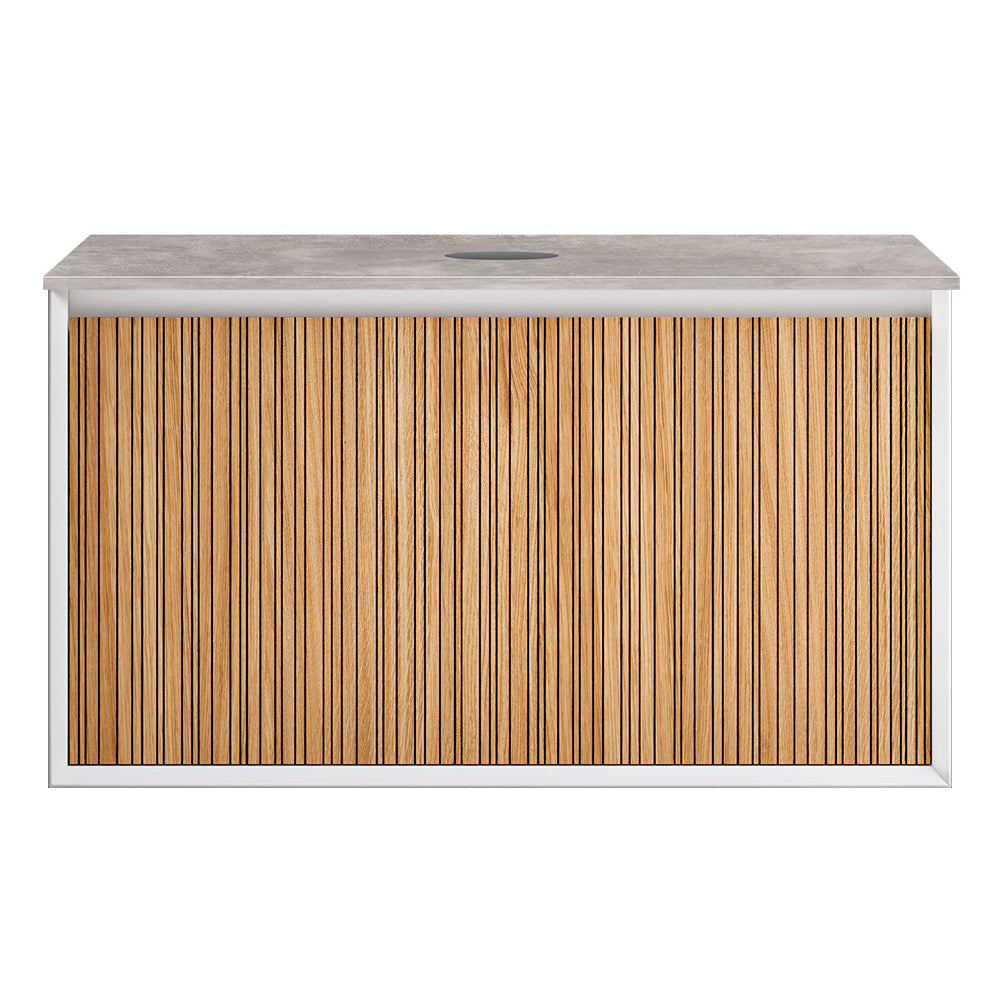 Jazz 900 Wall Cabinet RN Matt White with Italian Porcelain Top - PARISI ...