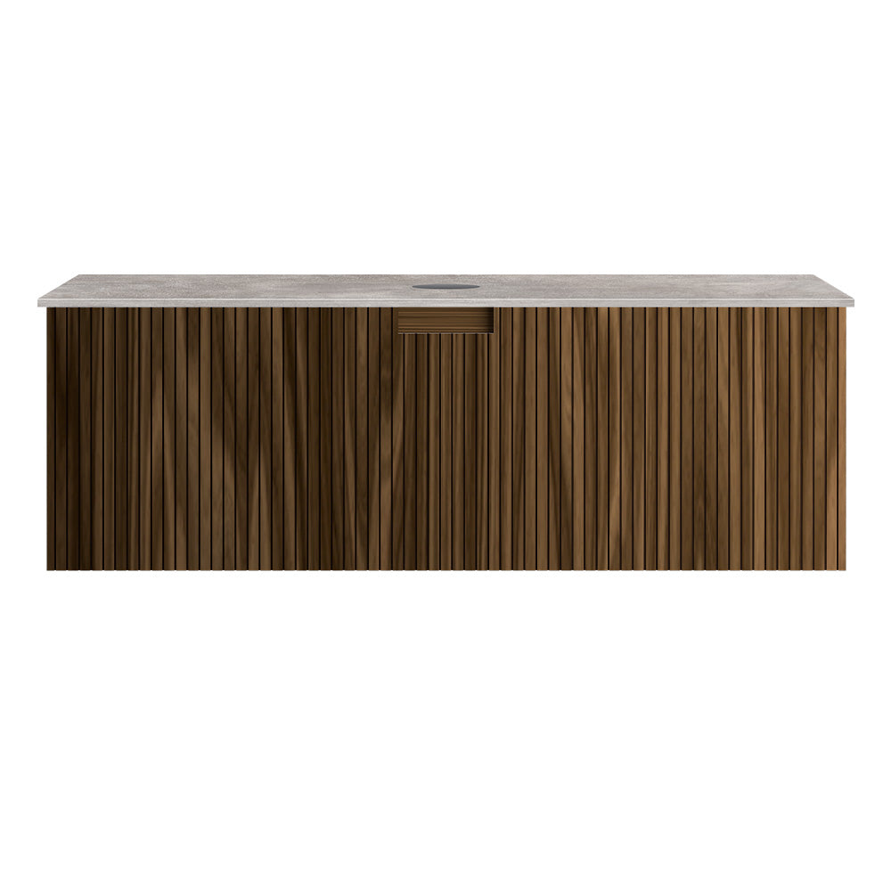 Riga + MyTop 1200 Wall Cabinet Black Walnut with Italian Porcelain Top ...