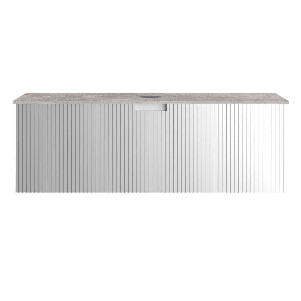Riga + MyTop 1200 Wall Cabinet Matt White with Italian Porcelain Top ...