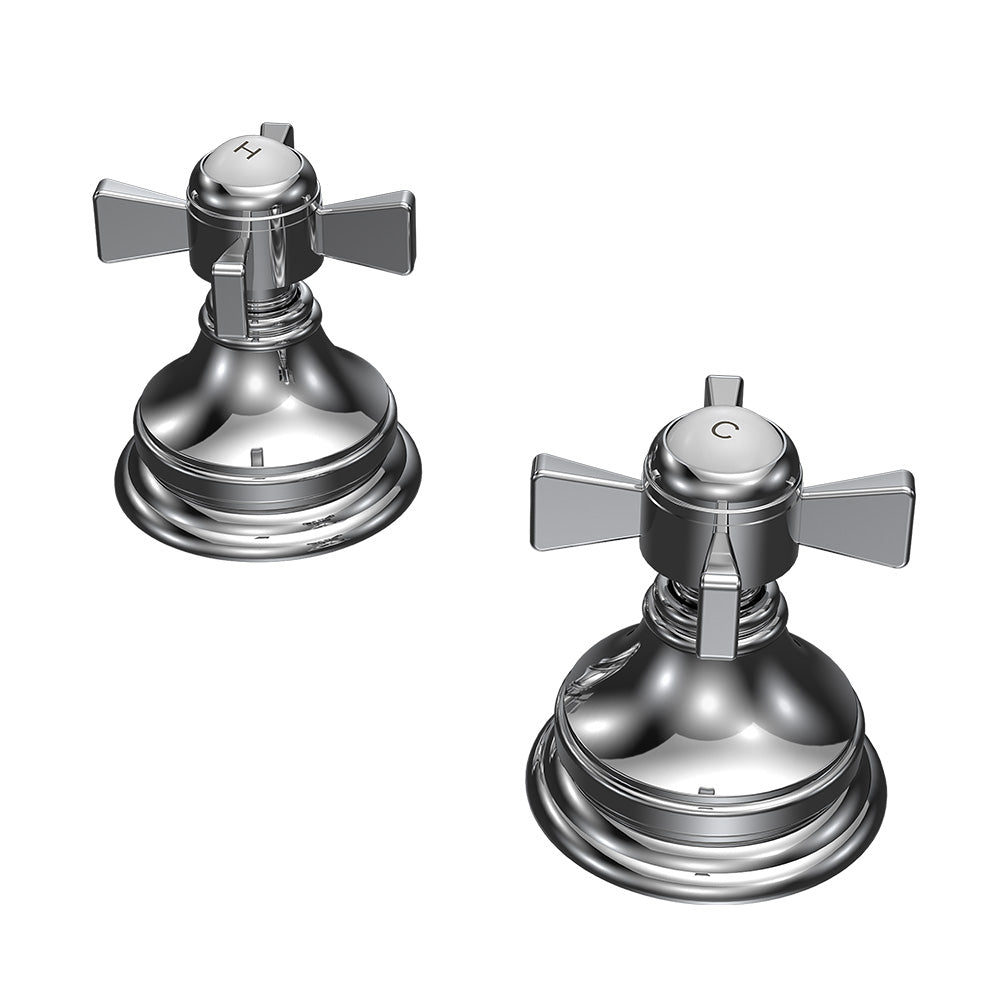 Hermitage Wall Top Assemblies (pair) with Cross Handle - PARISI ...