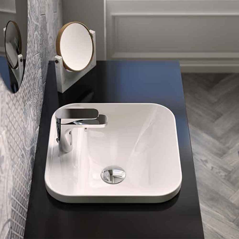 Gio Evolution 40 Inset Basin with Tap Landing - PARISI Basins