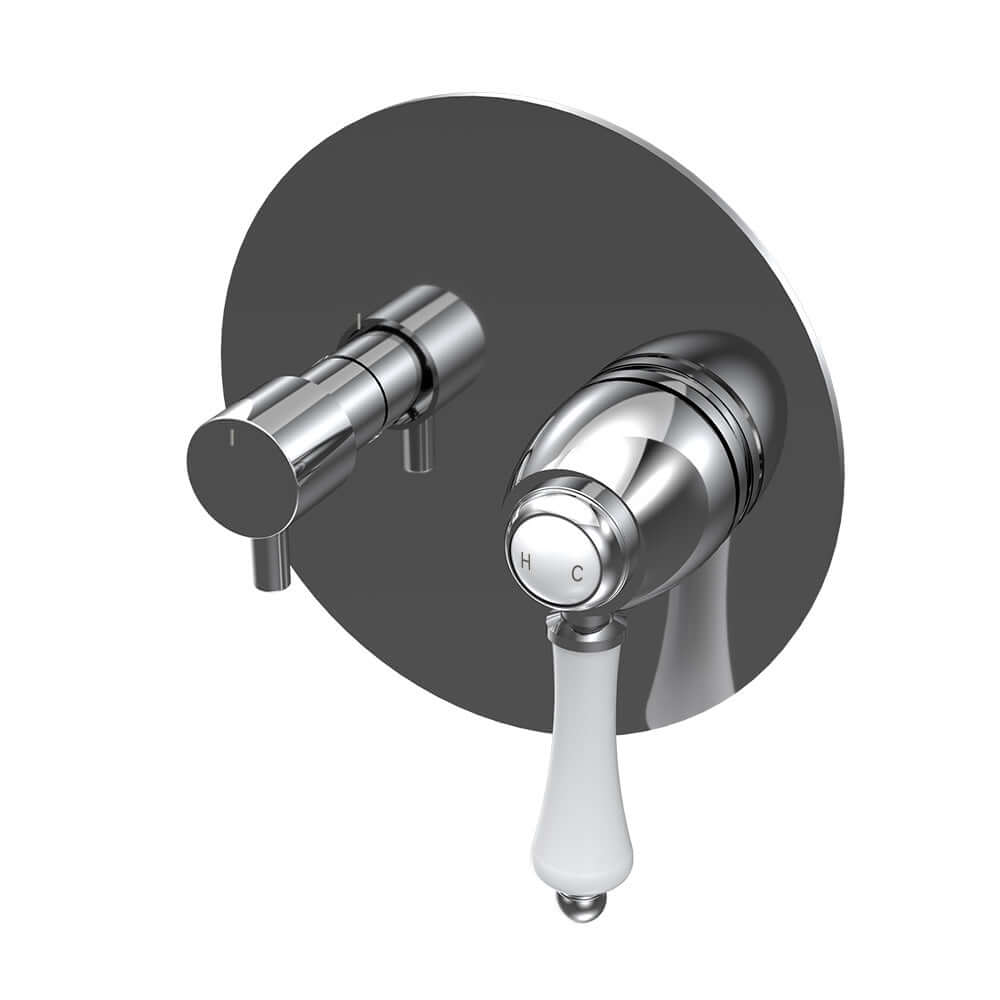 Hermitage II Wall 3 Way Diverter Mixer - PARISI Bathroom Tapware