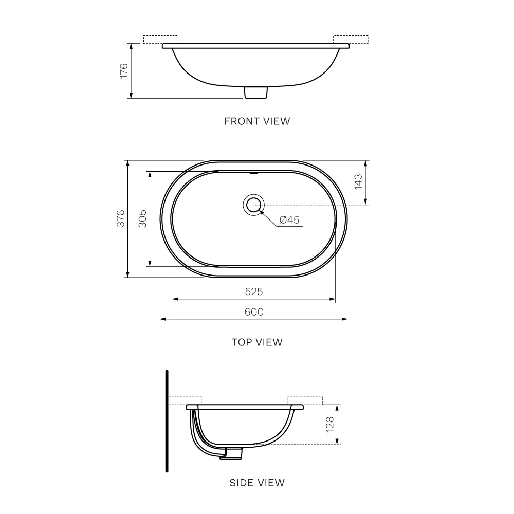 Elli II Under Counter Basin - PARISI Basins