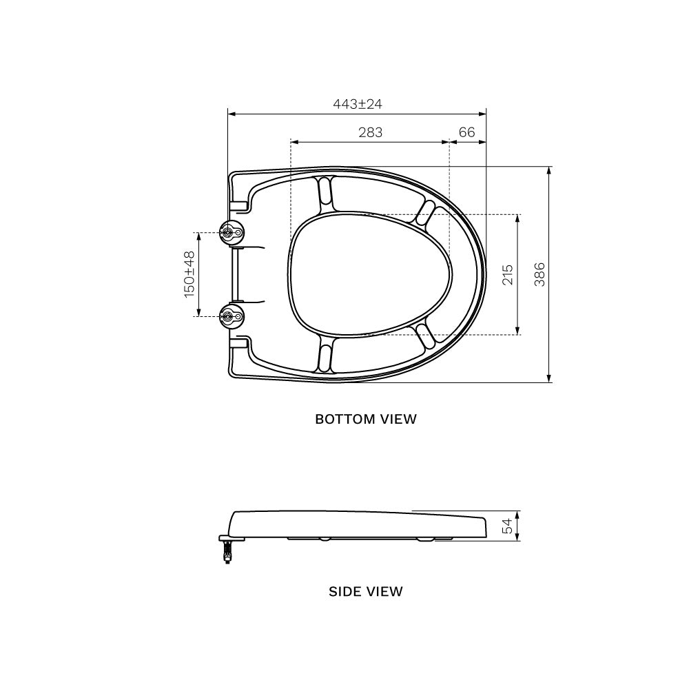 Sorrento Soft Close Seat (Lift off hinge) - PARISI Toilets
