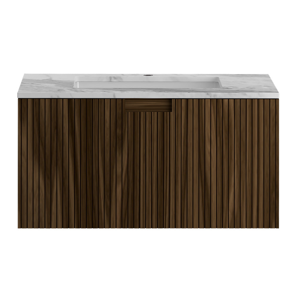 Riga 800 Wall Cabinet with Marble Top - PARISI Vanity Cabinets