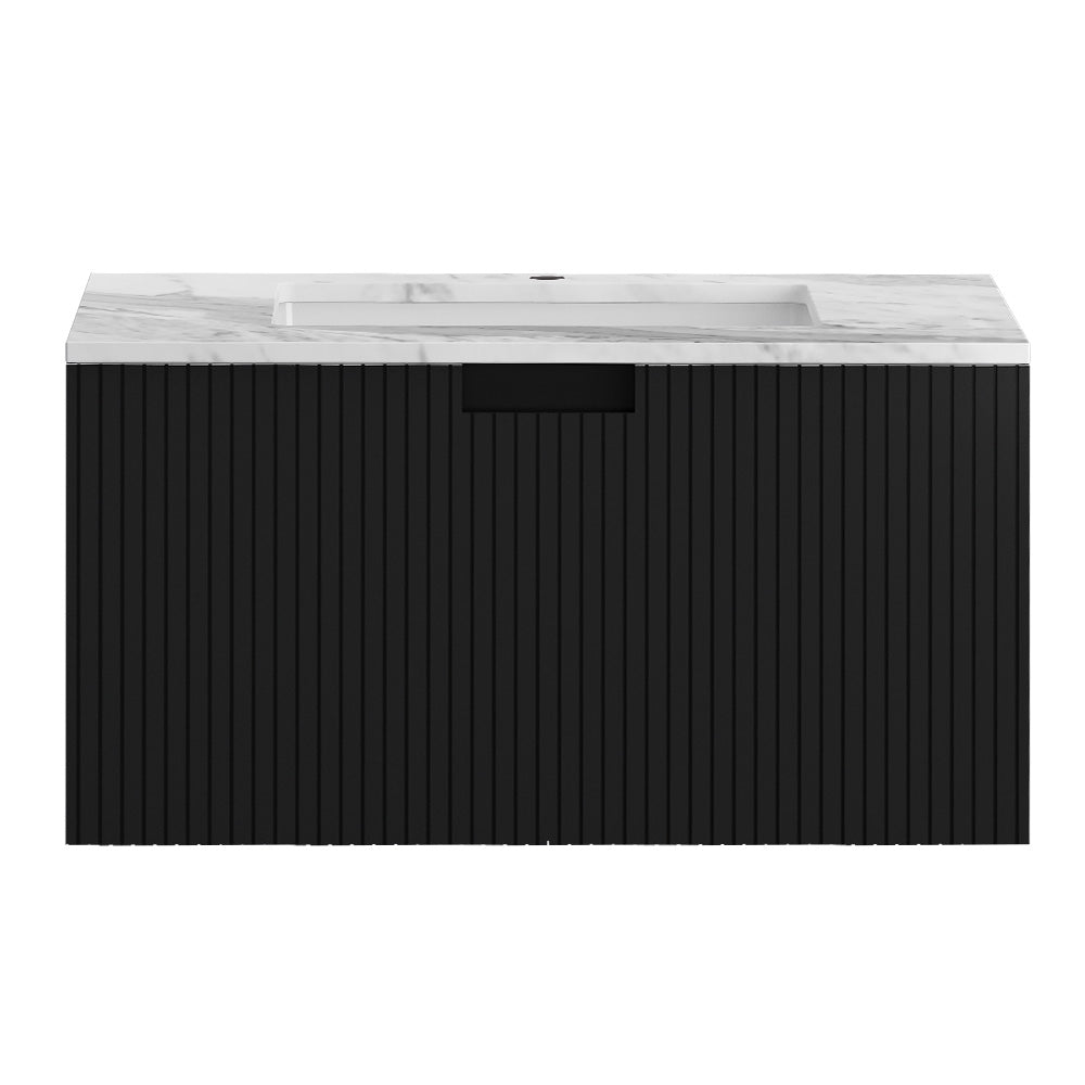 Riga 800 Wall Cabinet with Marble Top - PARISI Vanity Cabinets