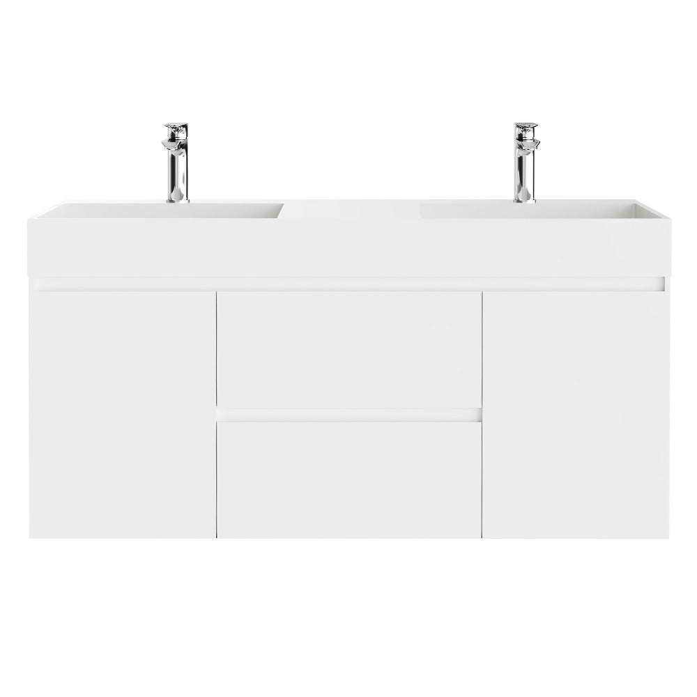 Sense 120 Wall Cabinet and Wash Basin - PARISI Vanity Cabinets
