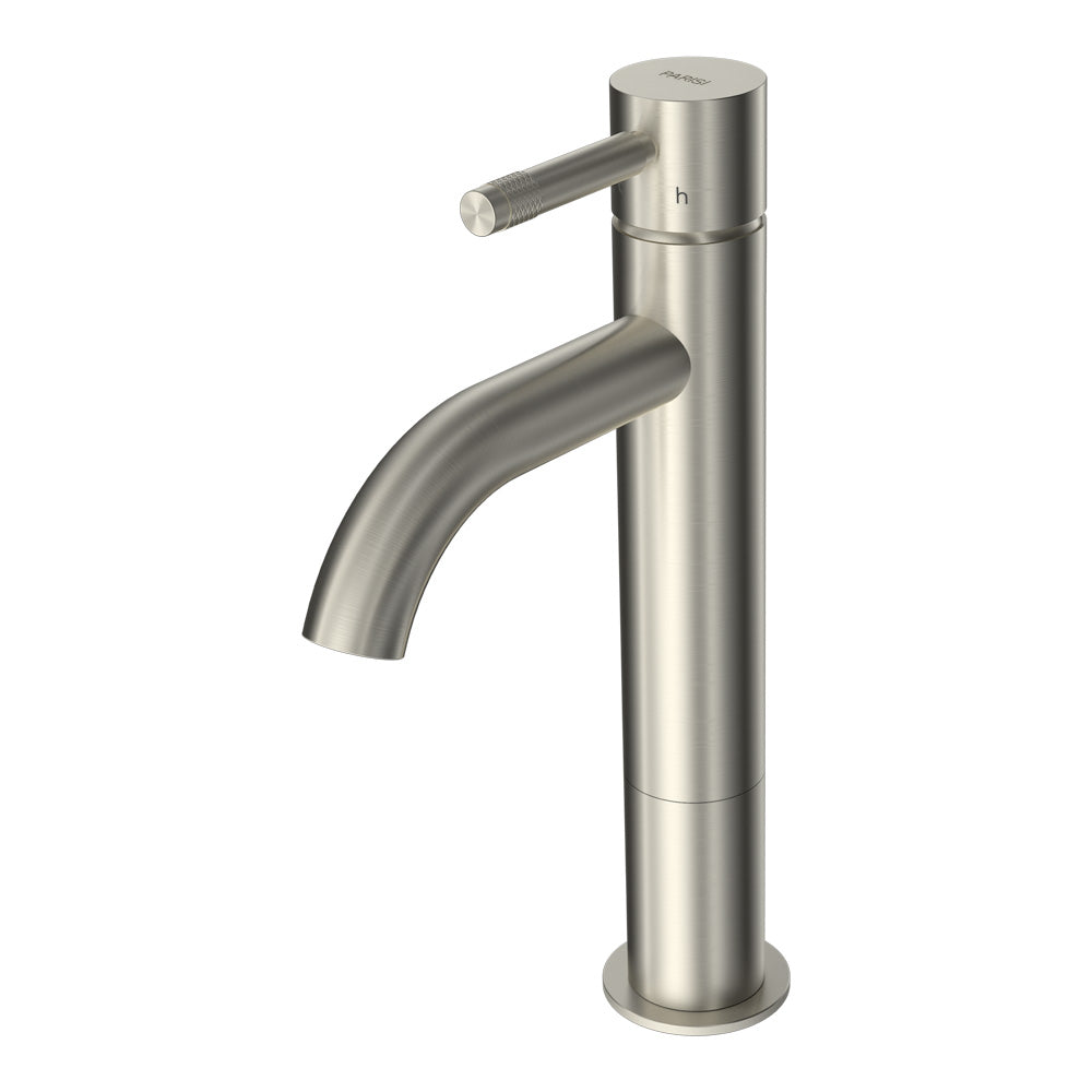 Tondo II Mid Level Basin Mixer with Curved Spout - PARISI Bathroom Tapware