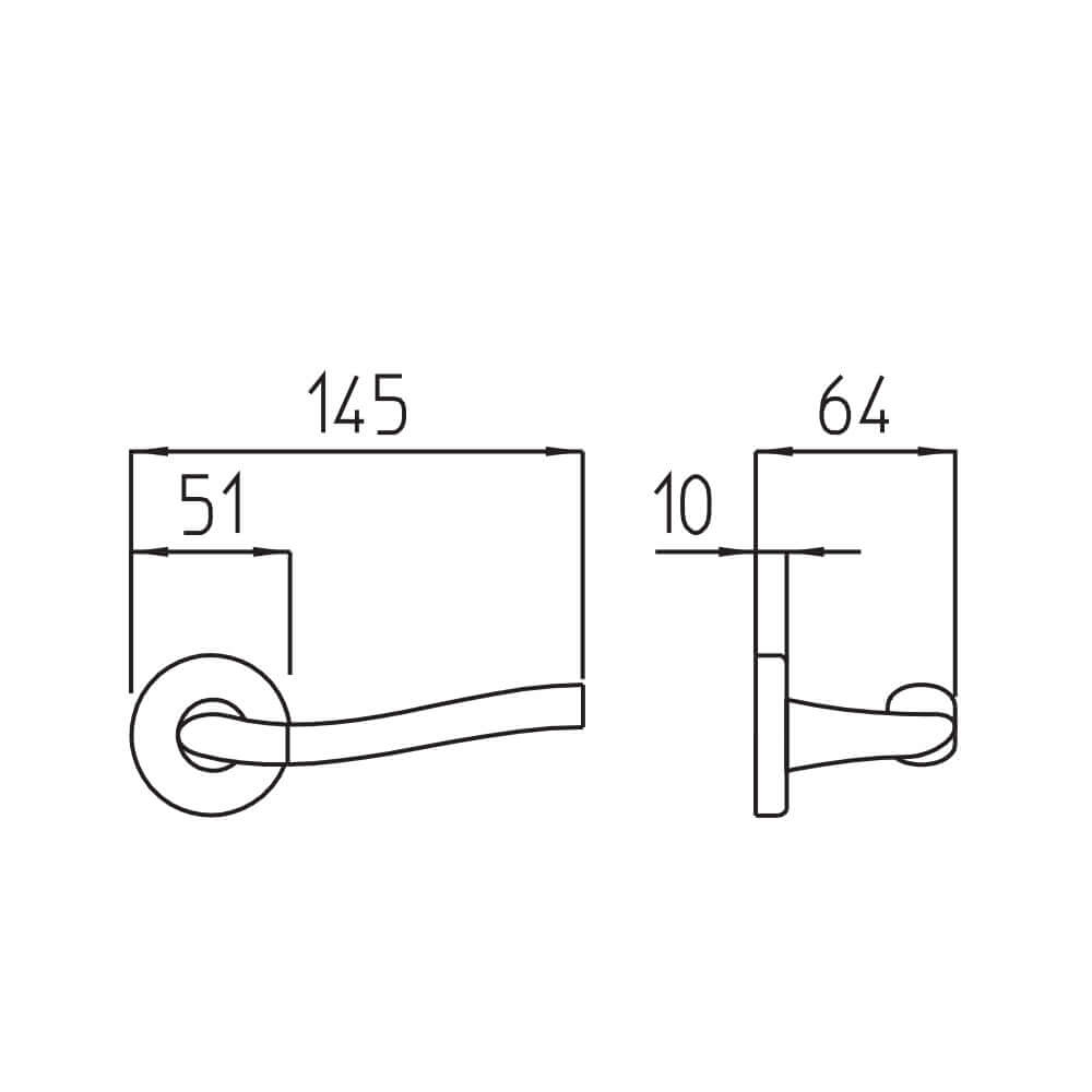 Chio Lever Handle - PARISI Doorware