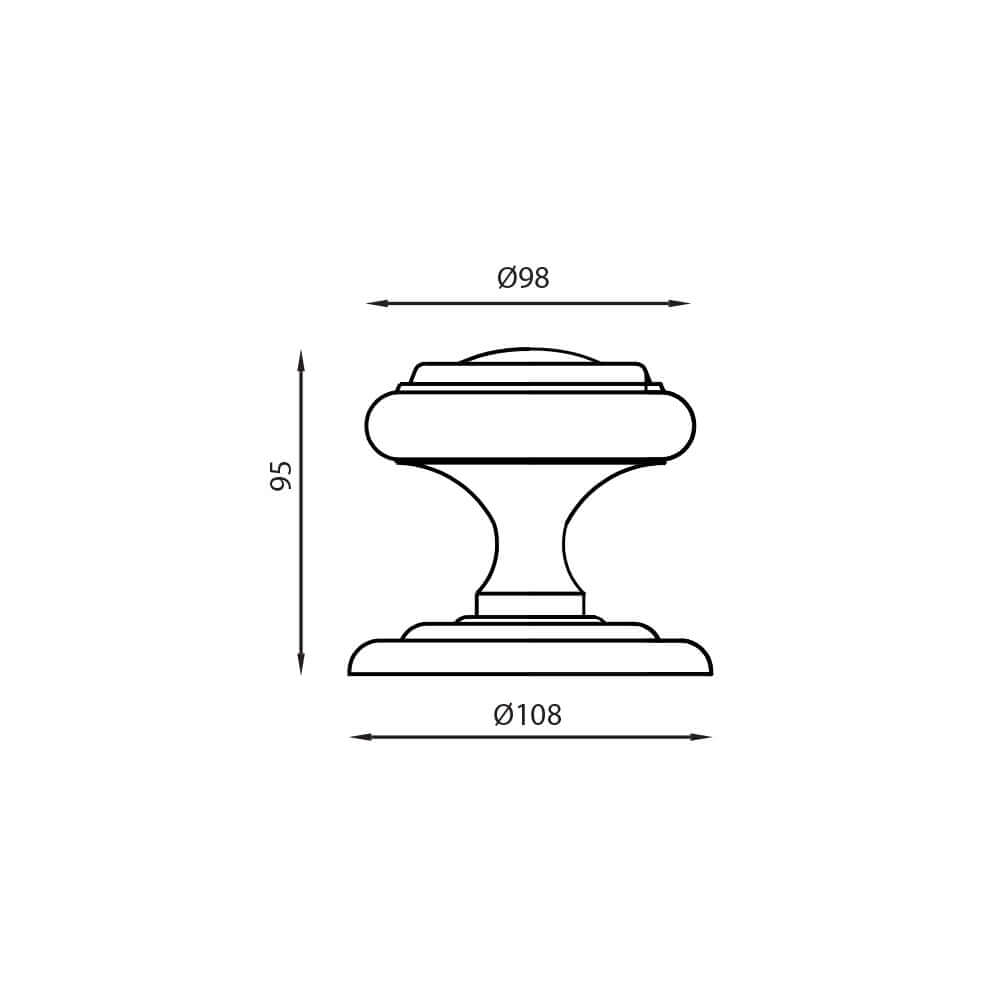 Idro Fixed Pull Knob - PARISI Doorware