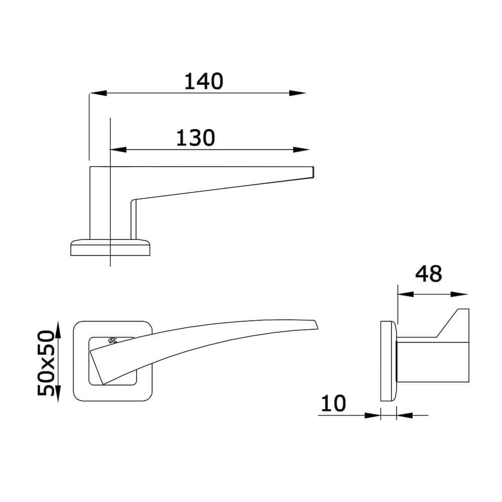 Comet Lever Handle - PARISI Doorware