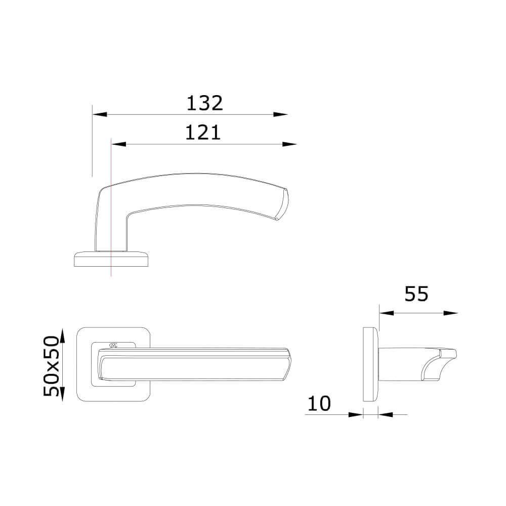 Arte Lever Handle - PARISI Doorware