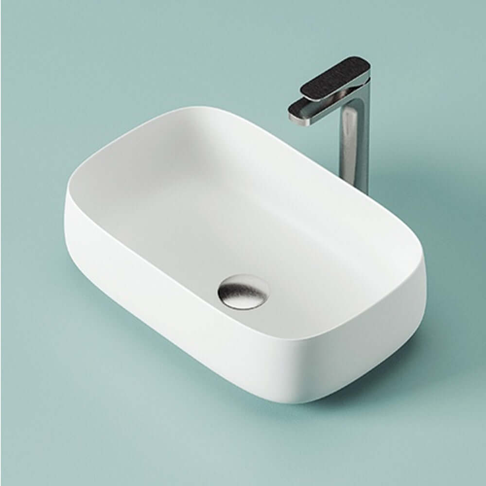 Cognac Quadro 56 Bench Mounted Basin - PARISI Basins