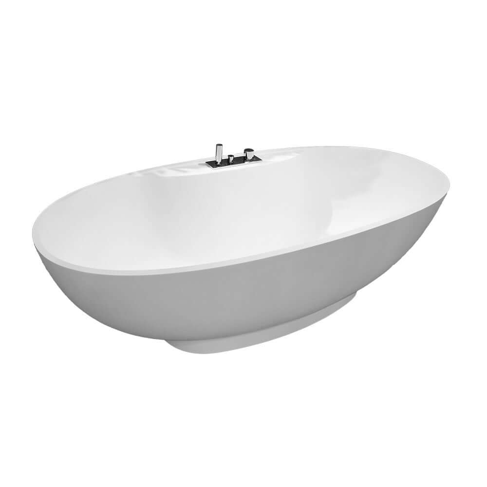 Loop 1700 Freestanding Stonetec Bath with Integrated Tap Set - PARISI Baths