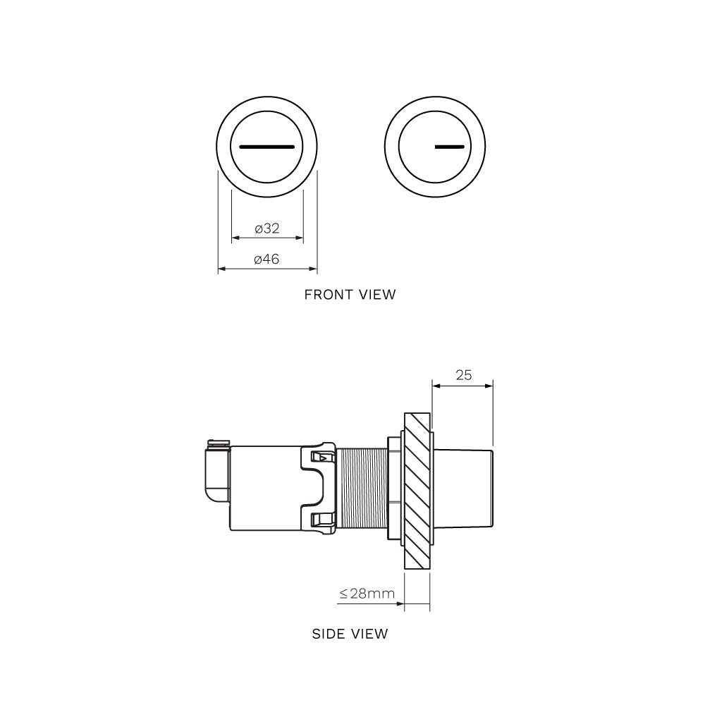 Remote Twin Accessible Raised Button Set for PA111/PA121 - PARISI Toilets
