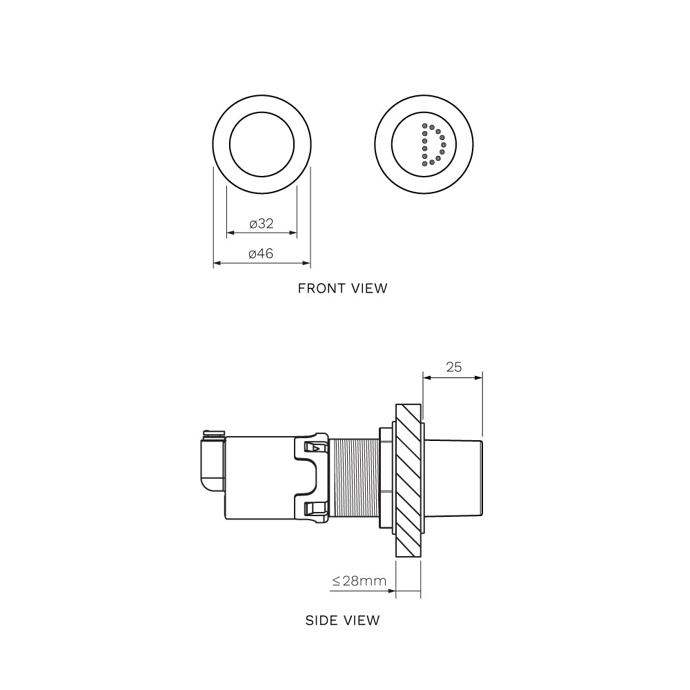Remote Twin Accessible Raised Button Set for PA111/PA121 - PARISI Toilets