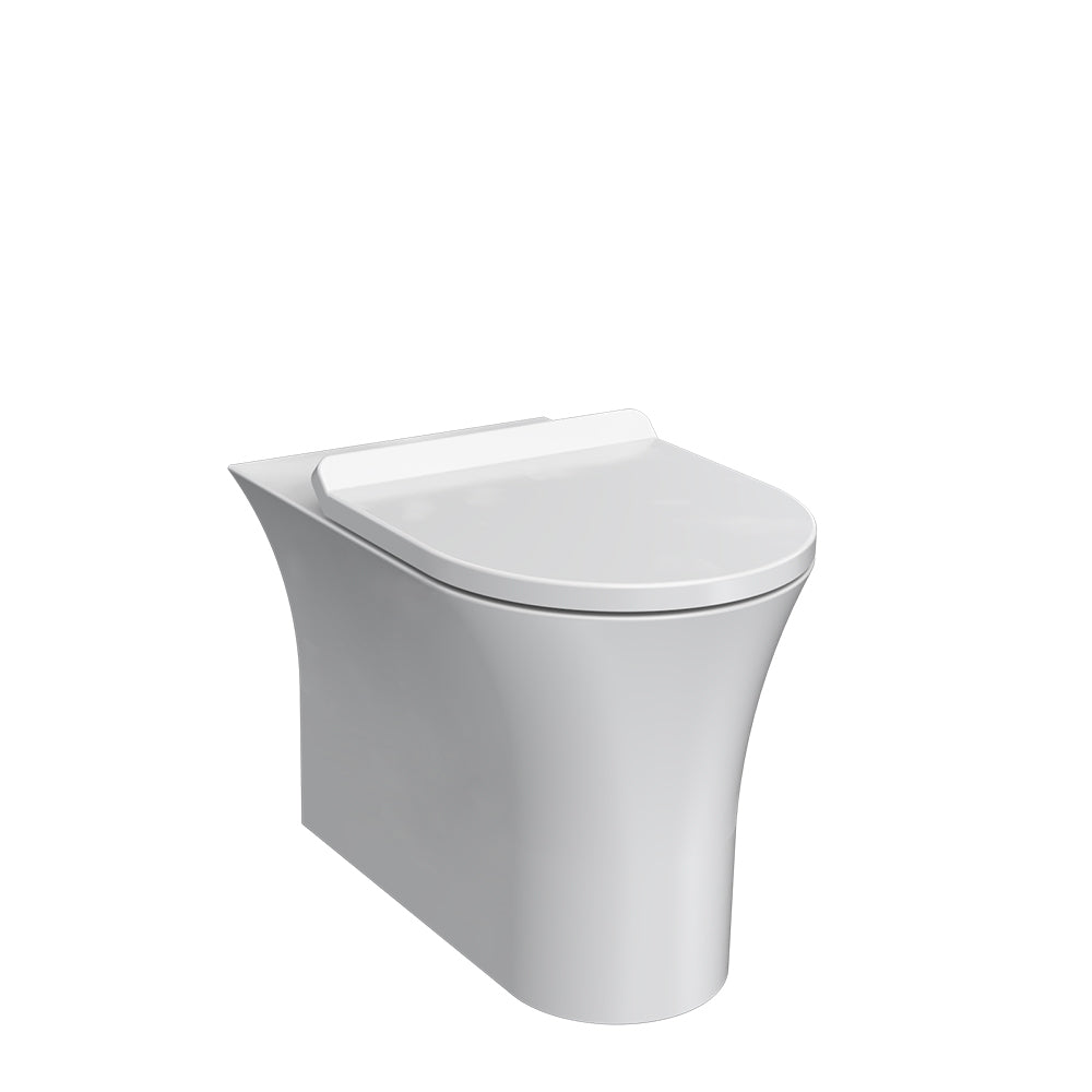 Slim Wall Faced Pan Rimless (including Soft Close Seat) - PARISI Toilets