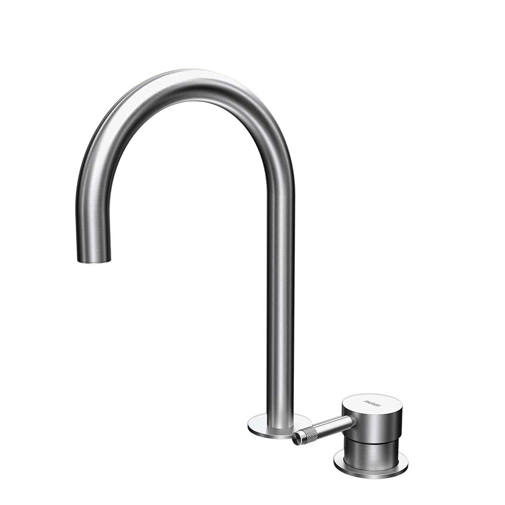 Tondo II Hob Mixer with Round Swivel Spout - PARISI Bathroom Tapware