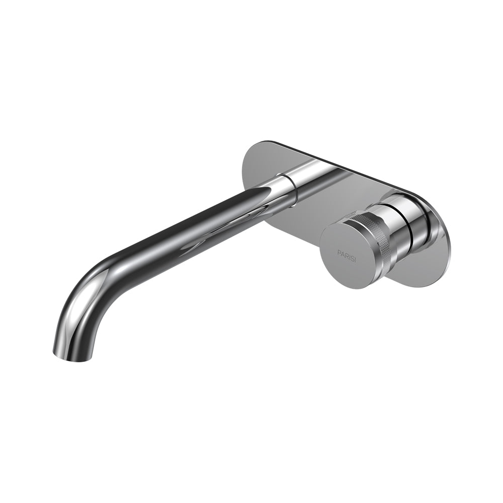 Todo II Wall Mixer with 190mm Curved Spout on Elliptical Plate - PARISI ...