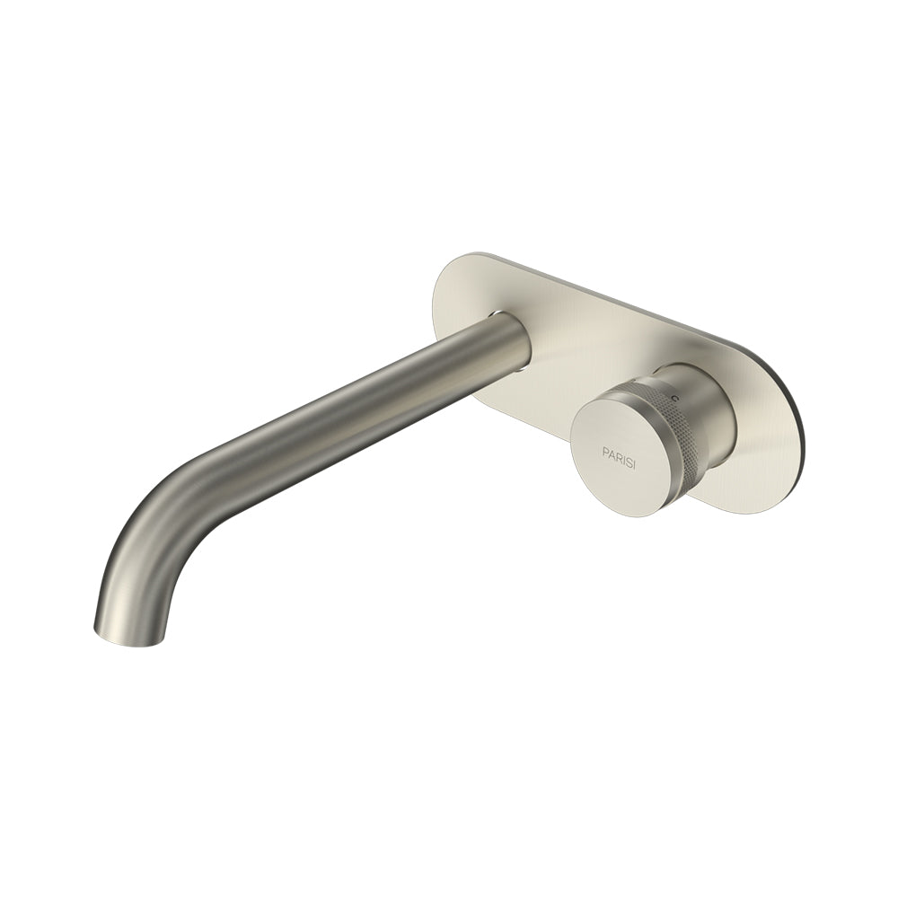 Todo II Wall Mixer with 190mm Curved Spout on Elliptical Plate - PARISI ...