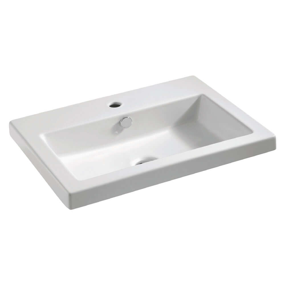 Blade 40 Back to Wall Inset Basin (600mm) - PARISI Basins